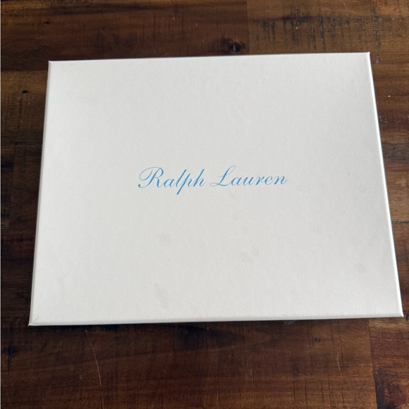 Ralph Lauren | Accessories | Ralph Lauren Cream Box With Blue Logo ...